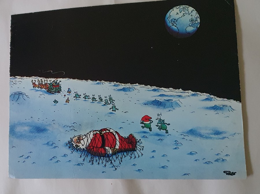 Cartoonist Giles; Christmas Card with Royal Provence